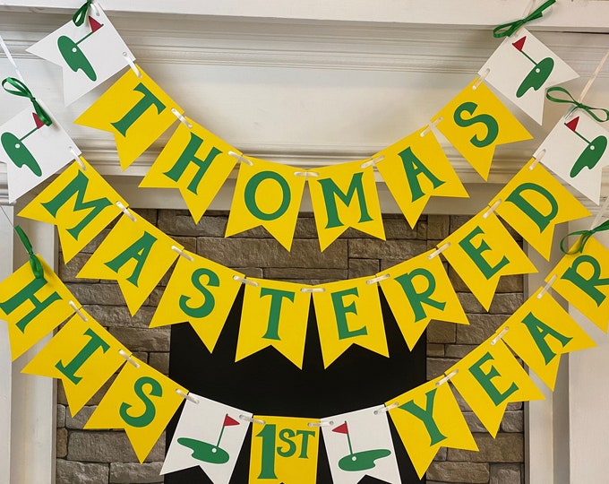 Masters Hole in ONE Golf First Birthday Decorations Golf Personalized ...