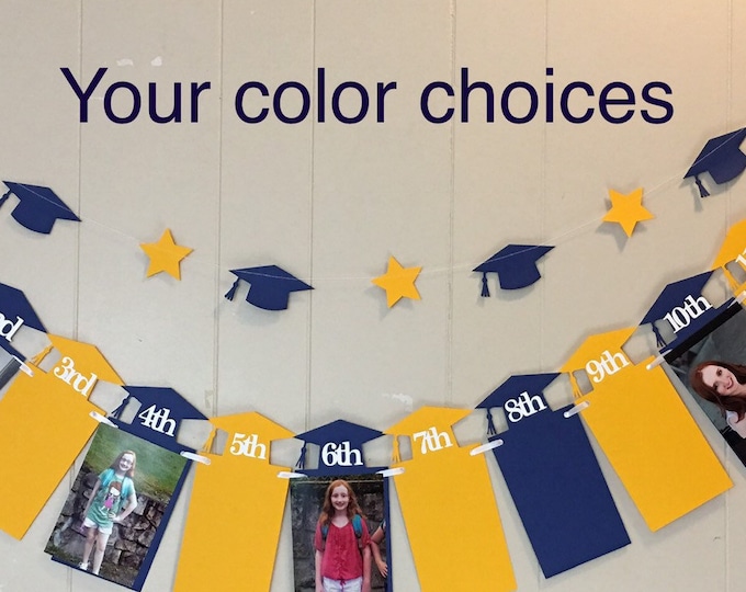 Graduation Party Decorations K-12th Grade Photo Banner Graduation Photo ...