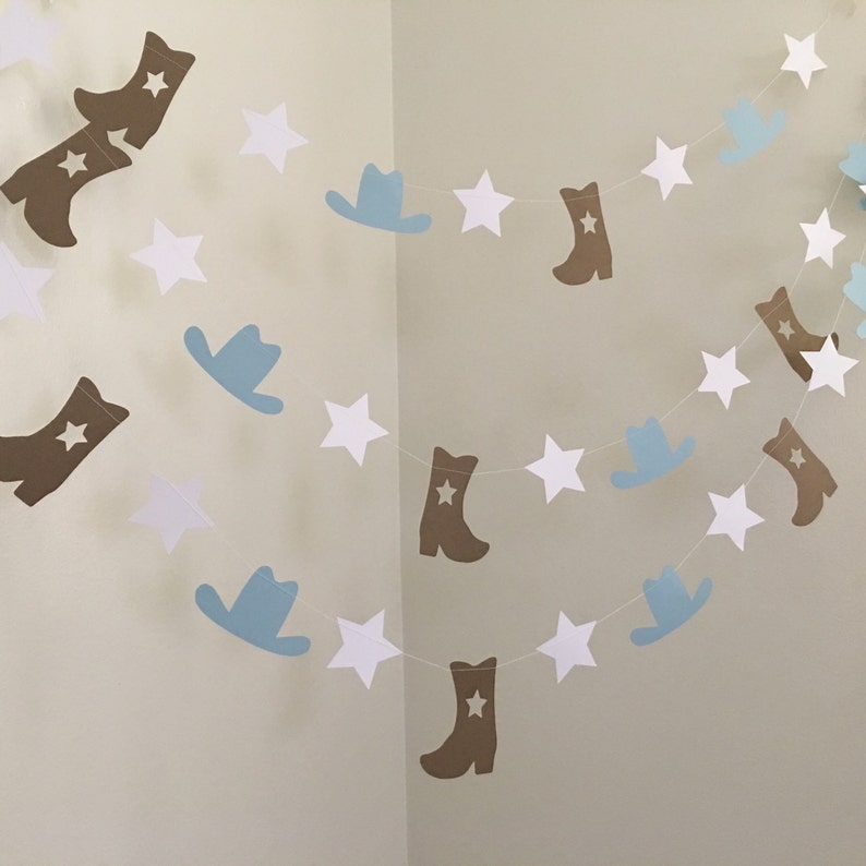 Cowboy Birthday Party Decoration Cowboy Party Garland Cowgirl Theme ...