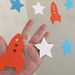 Rocket Blast off Party Decoration Paper Garland Rocket Birthday Party ...