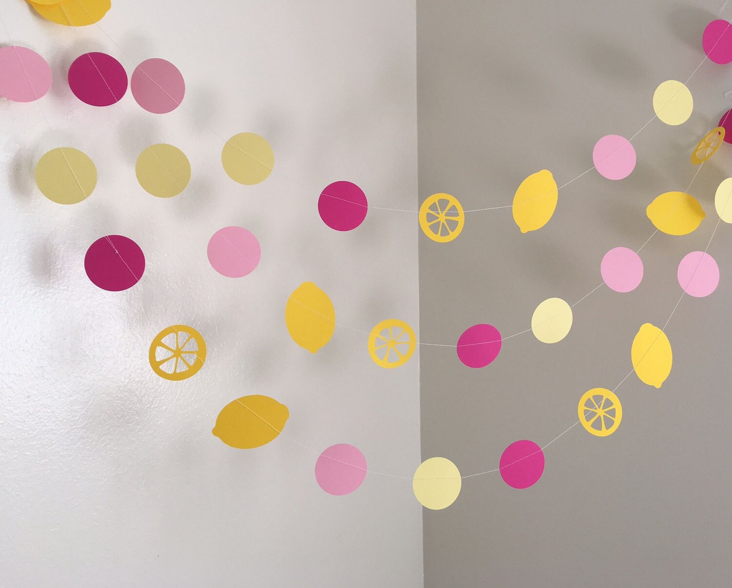 Pink Lemonade Birthday Banner HAPPY BIRTHDAY Pink Lemonade Birthday ...