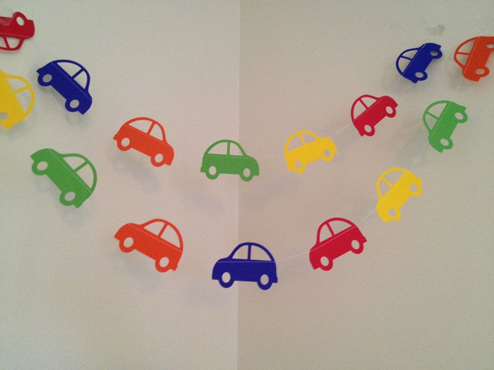 Transportation Birthday Party Decoration Car Paper Garland I Am 1 Party ...
