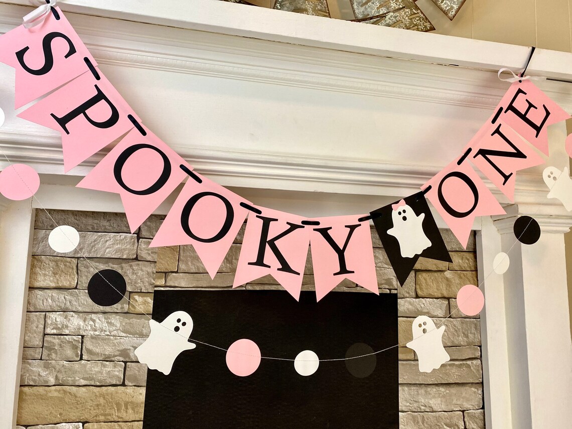 Halloween First Birthday Decorations Spooky ONE Birthday - Etsy