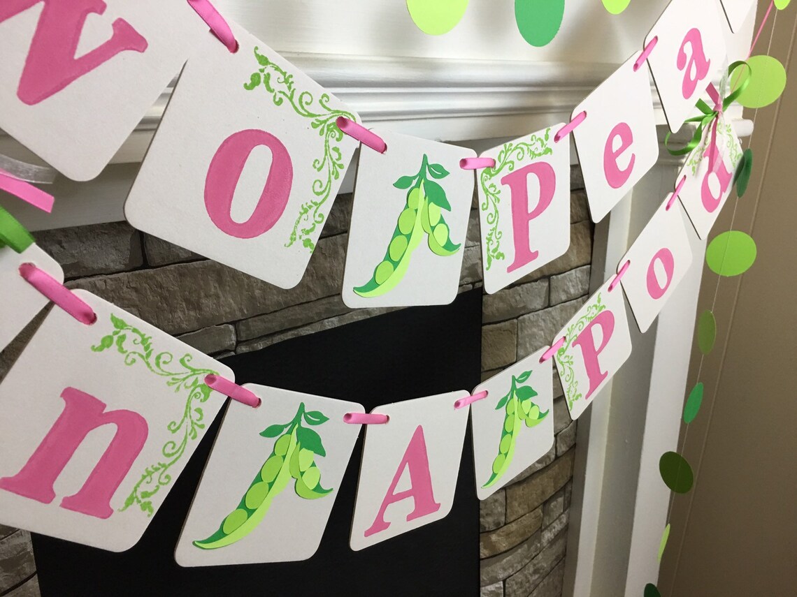 Two Peas in a Pod Baby Shower Decorations Twins Baby Shower | Etsy