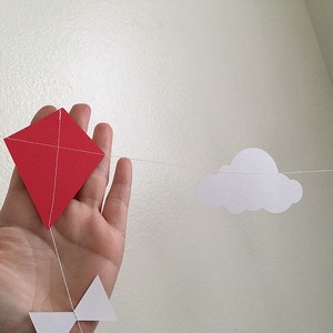 Let's Go Fly a Kite Party Paper Garland Kite Baby Shower Decor Kite ...