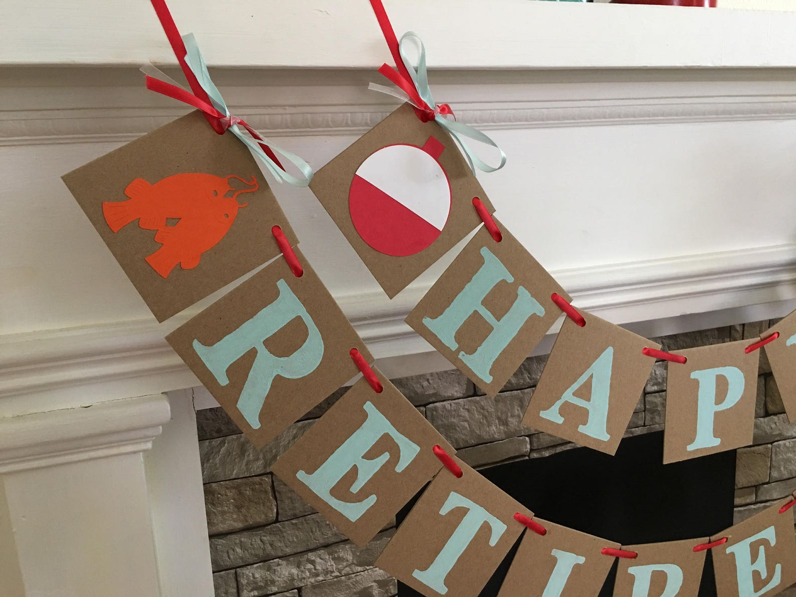 HAPPY RETIREMENT Banner Retirement Party Decorations Banner Gone ...
