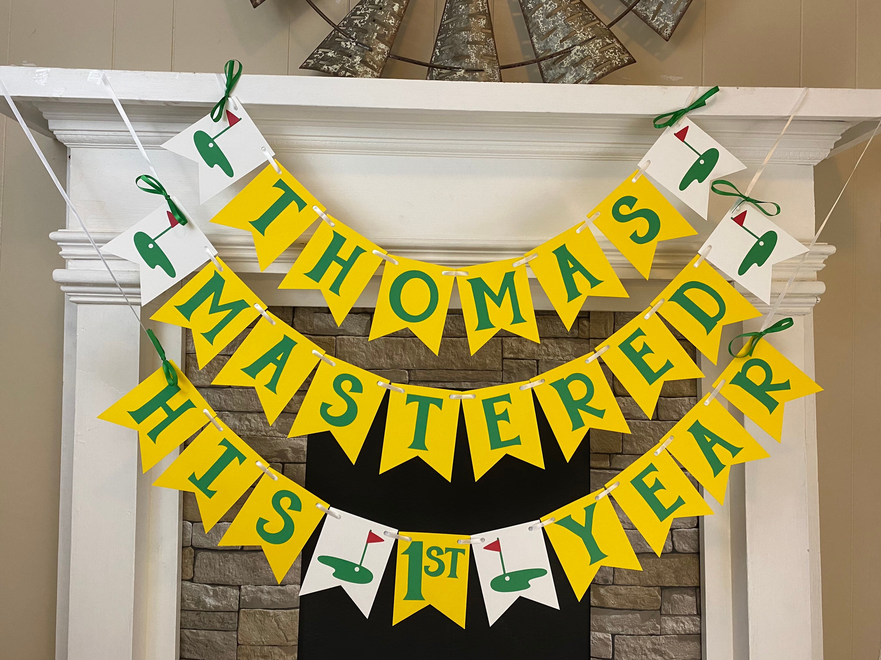 Masters Hole in ONE Golf First Birthday Decorations Golf Personalized ...