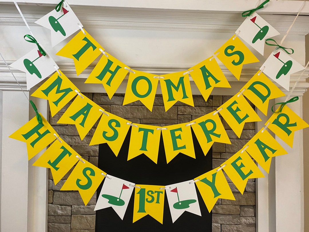 Masters Hole in ONE Golf First Birthday Decorations Golf Personalized ...