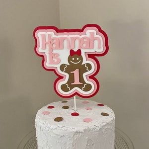 Gingerbread 1st Birthday Decoration I Am 1 ONE High Chair Banner ...