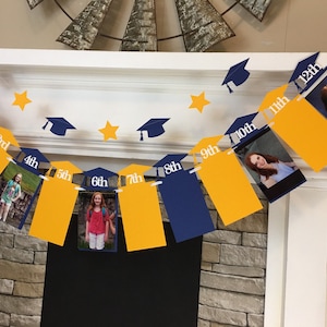 Graduation Party Decorations K-12th Grade Photo Banner Graduation Photo ...