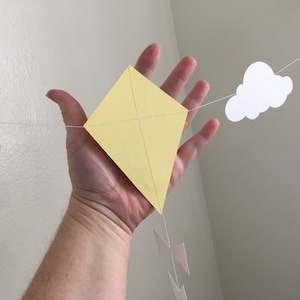 Let's Go Fly a Kite Party Paper Garland Kite Baby Shower Decor Kite ...