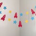 Rocket Blast off Party Decoration Paper Garland Rocket Birthday Party ...