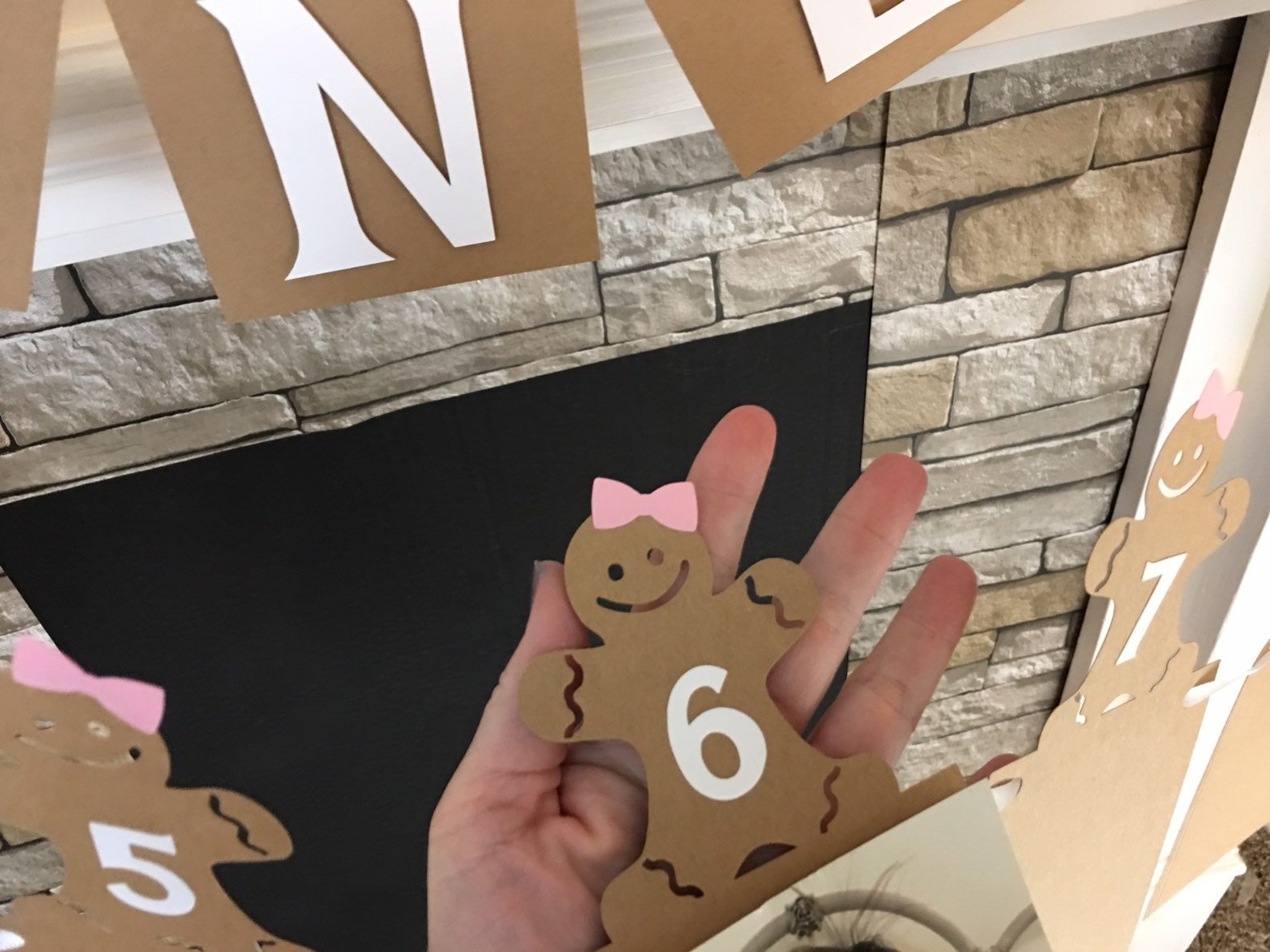 Gingerbread 1st Birthday Decoration I Am 1 ONE High Chair | Etsy