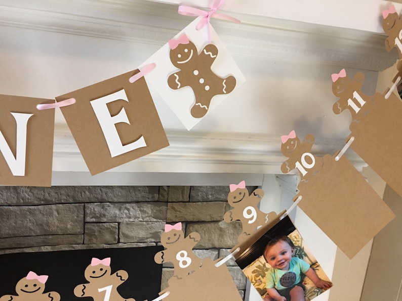 Gingerbread 1st Birthday Decoration I Am 1 ONE High Chair | Etsy