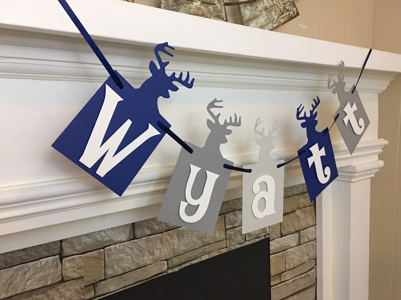 Little Buck Baby Shower Decorations Oh Deer Birthday Decorations Banner ...