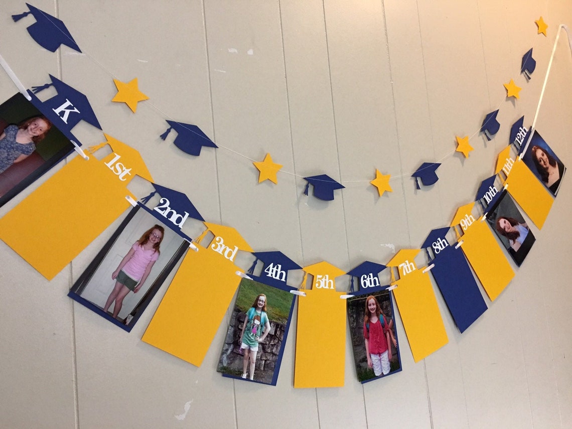 Graduation Party Decorations K-12th Grade Photo Banner Graduation Photo ...
