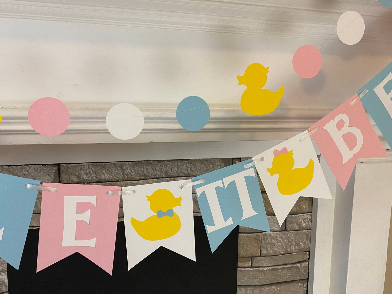 Waddle It Be Gender Reveal Decorations Rubber Duck Shower Decorations ...