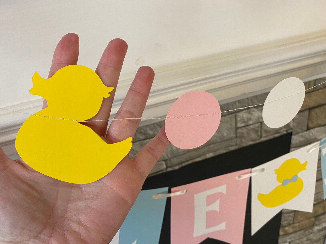 Waddle It Be Gender Reveal Decorations Rubber Duck Shower Decorations ...