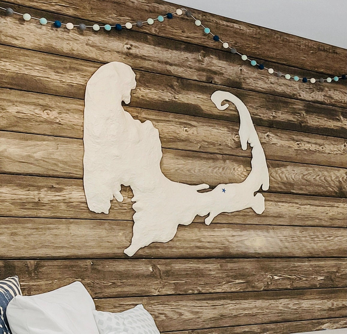 Cape Cod Wall Art Map - Etsy