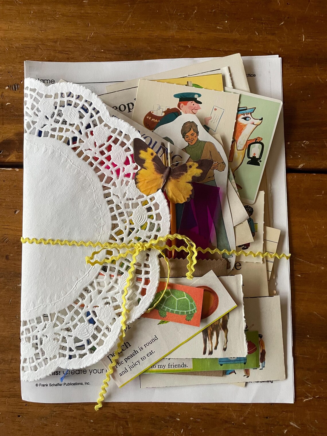 School Days Ephemera Paper Pack Scrapbook Junk Journal Art 50s Mid ...