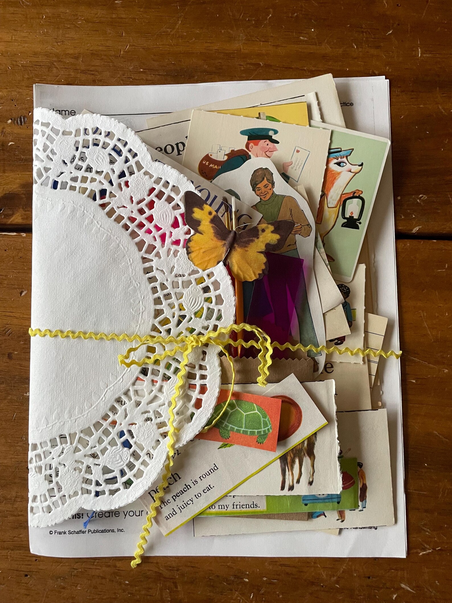 School Days Ephemera Paper Pack Scrapbook Junk Journal Art 50s Mid ...