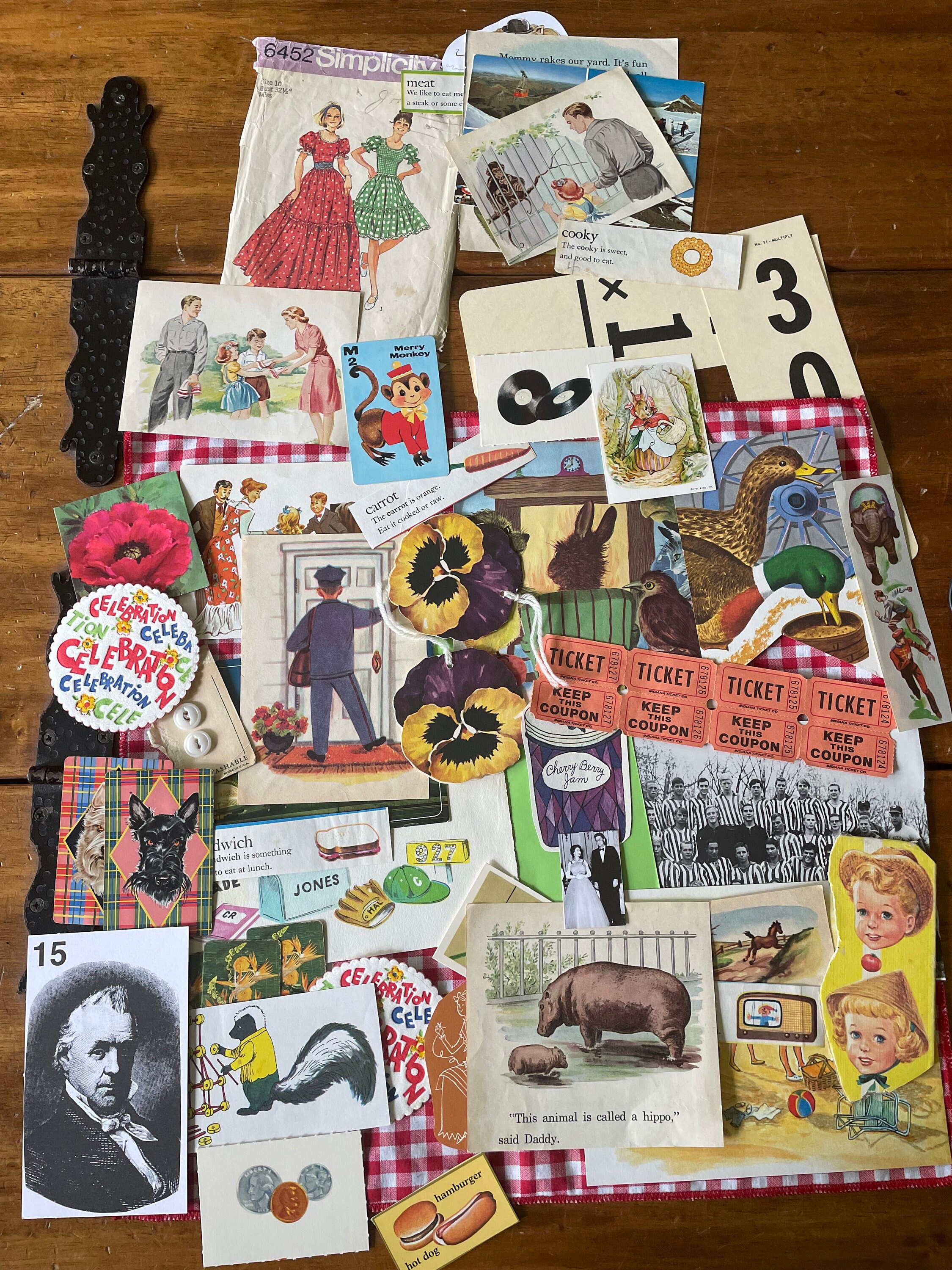Vintage Ephemera Paper Pack Scrapbook Junk Journal Art - Etsy