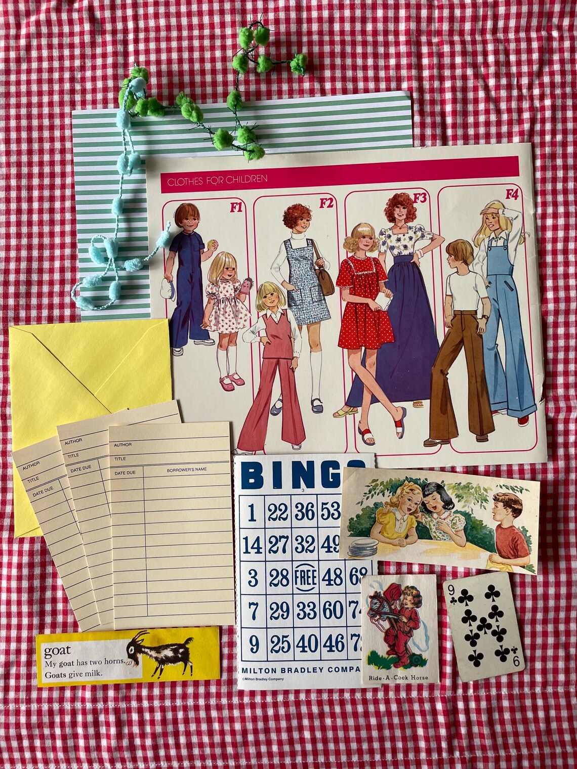 School Days Ephemera Paper Pack Scrapbook Junk Journal Art 50s Mid ...