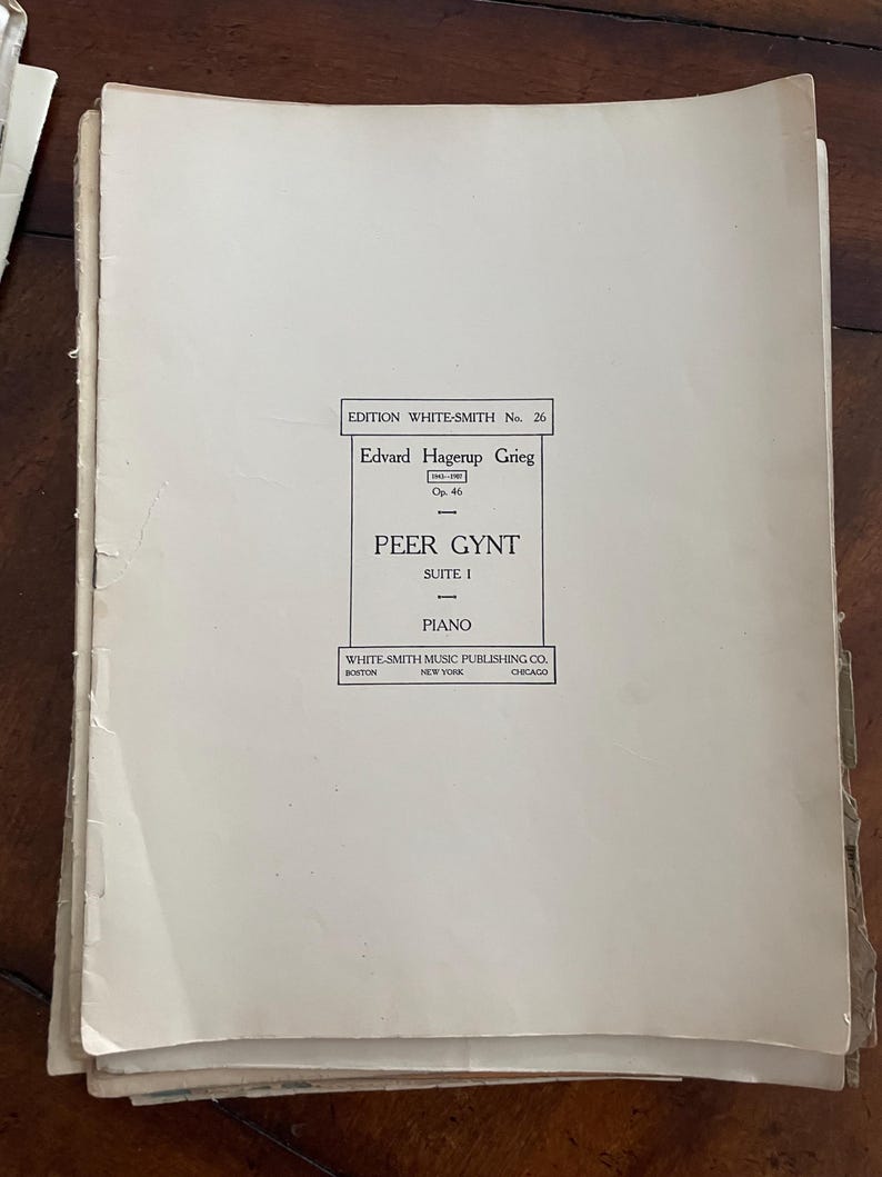 Vintage Sheet Music Packs 50+ Random Pieces Aged Yellowed Scrapbook ...
