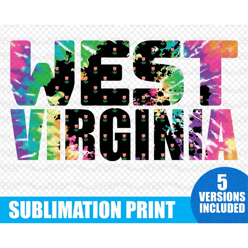 West Virginia Digital Download PNG Sublimation - Etsy