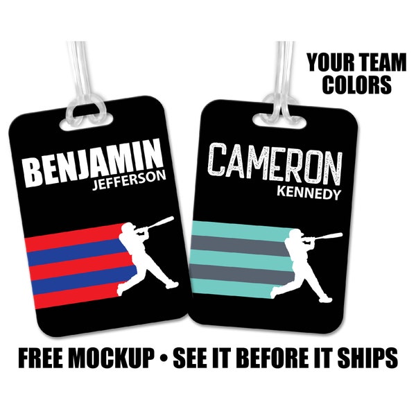 Baseball Bag Tag - Etsy