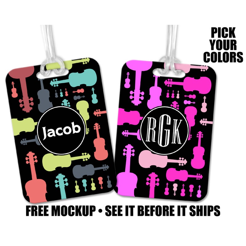Music Luggage Tags - Etsy