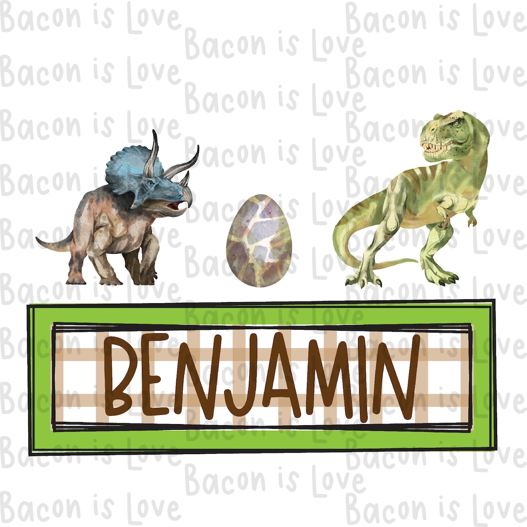 Dinosaur Name Plate • Digital Download PNG - Etsy