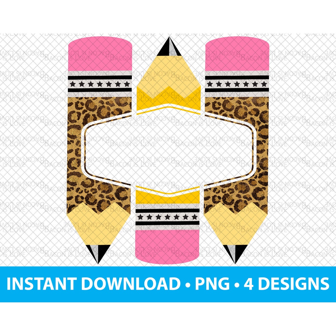 Pencils PNG • Digital Download • Sublimation • DTG • School Teacher ...