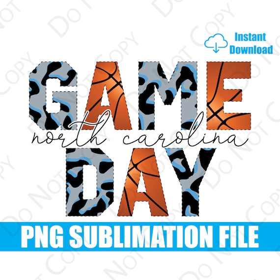 Game Day North Carolina Digital Download PNG | Etsy