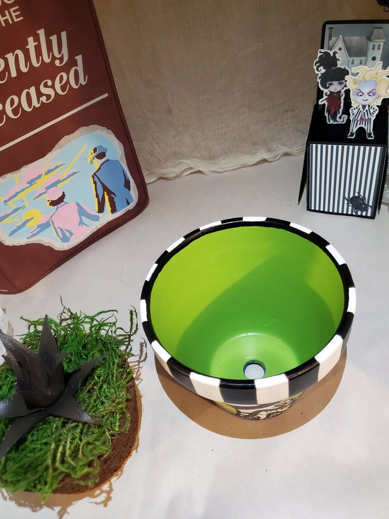Beetlejuice Plant Pot Sandworm Tim Burton Planter Patio Garden | Etsy