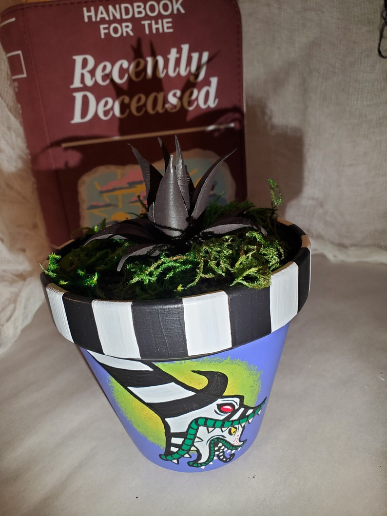 Beetlejuice Plant Pot Sandworm Tim Burton Planter Patio Garden | Etsy