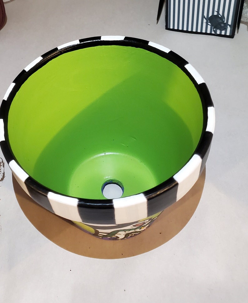 Beetlejuice Plant Pot Sandworm Tim Burton Planter Patio Garden | Etsy