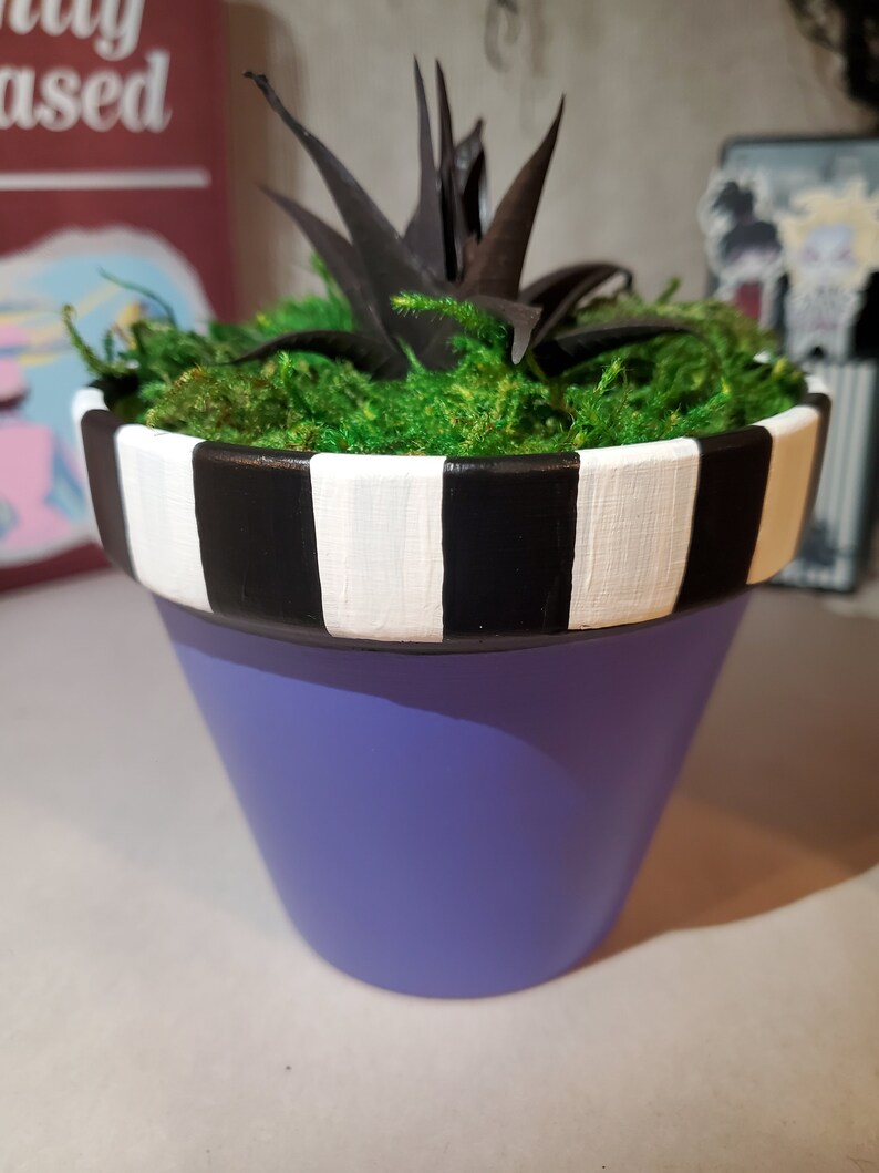 Beetlejuice Plant Pot Sandworm Tim Burton Planter Patio Garden | Etsy
