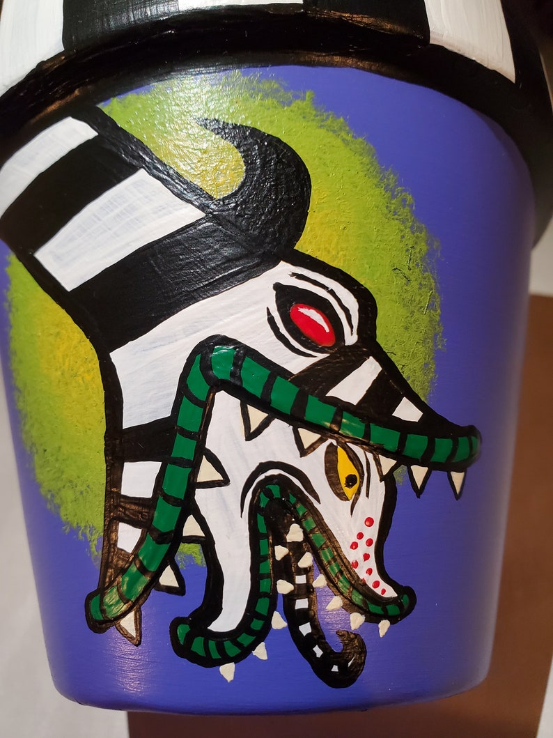 Beetlejuice Plant Pot Sandworm Tim Burton Planter Patio Garden | Etsy