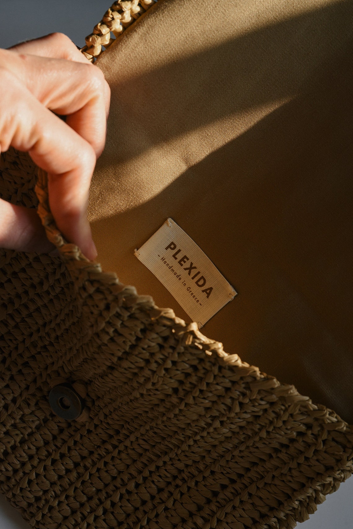Crochet Raffia Clutch in Tan Straw Summer Bag Raffia Clutch - Etsy