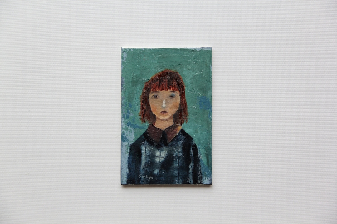 Ann Less Raggedy, Original 4x6 Inch Oil Painting, on Linen Panel - Etsy