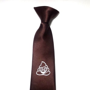 Poop Emoji Tie, Poop Emoji Gift, Poop Emoji for Kids, Emoji Necktie ...