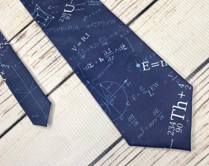 E=MC2 Tie, Physics Tie, Math Tie, Einstein Equation, Science Tie ...