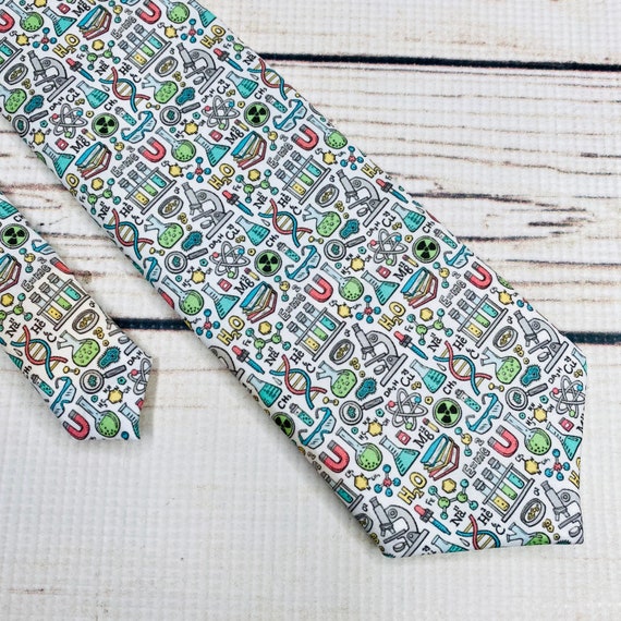 Science Tie Chemistry Necktie Laboratory Tie Accessory | Etsy