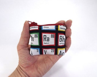 Periodic Table of Elements Card Wallet Science Coin Purse | Etsy