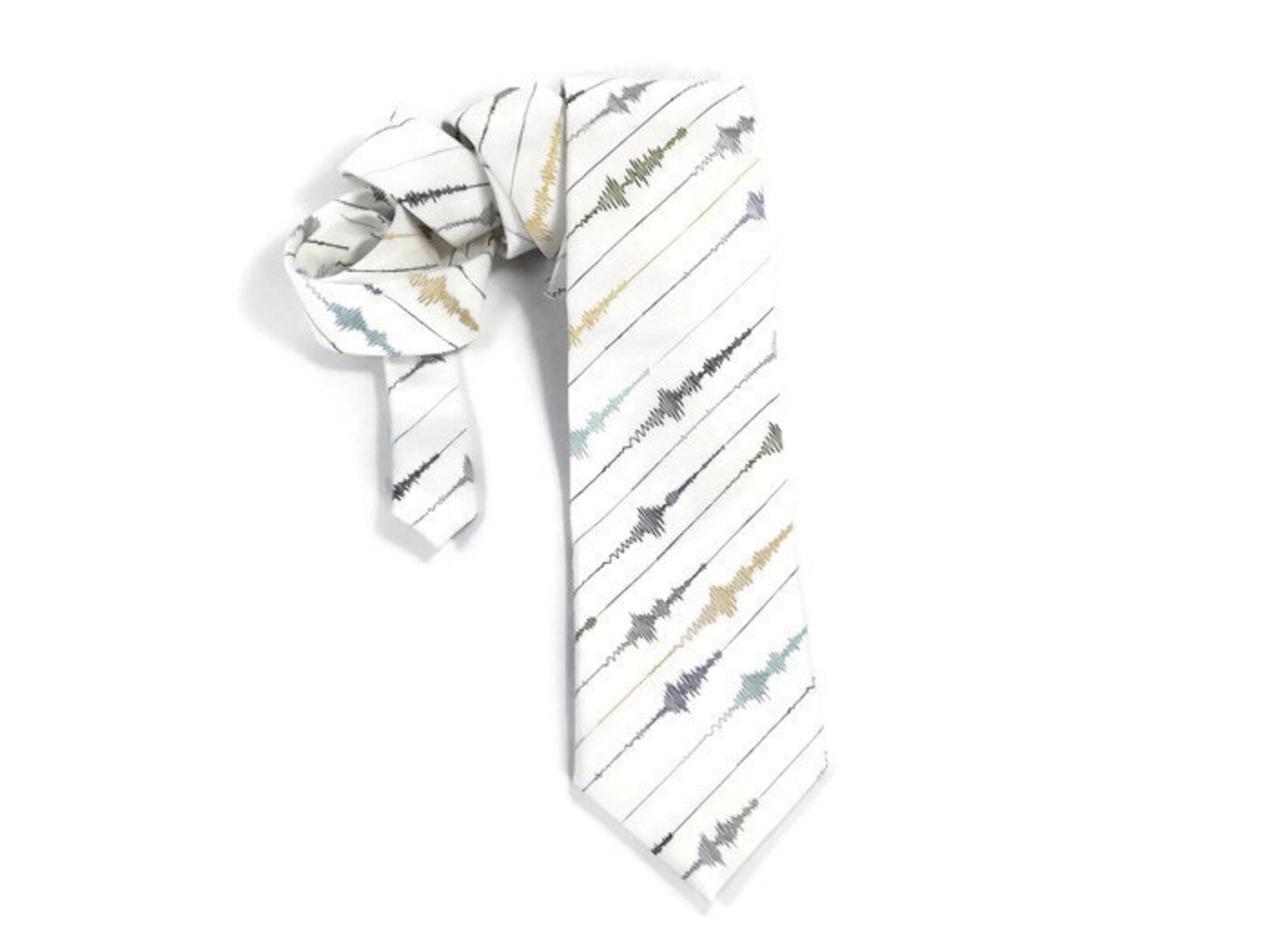 Seismograph Tie, Seismology Necktie, Earthquake Tie, Seismic Waves ...