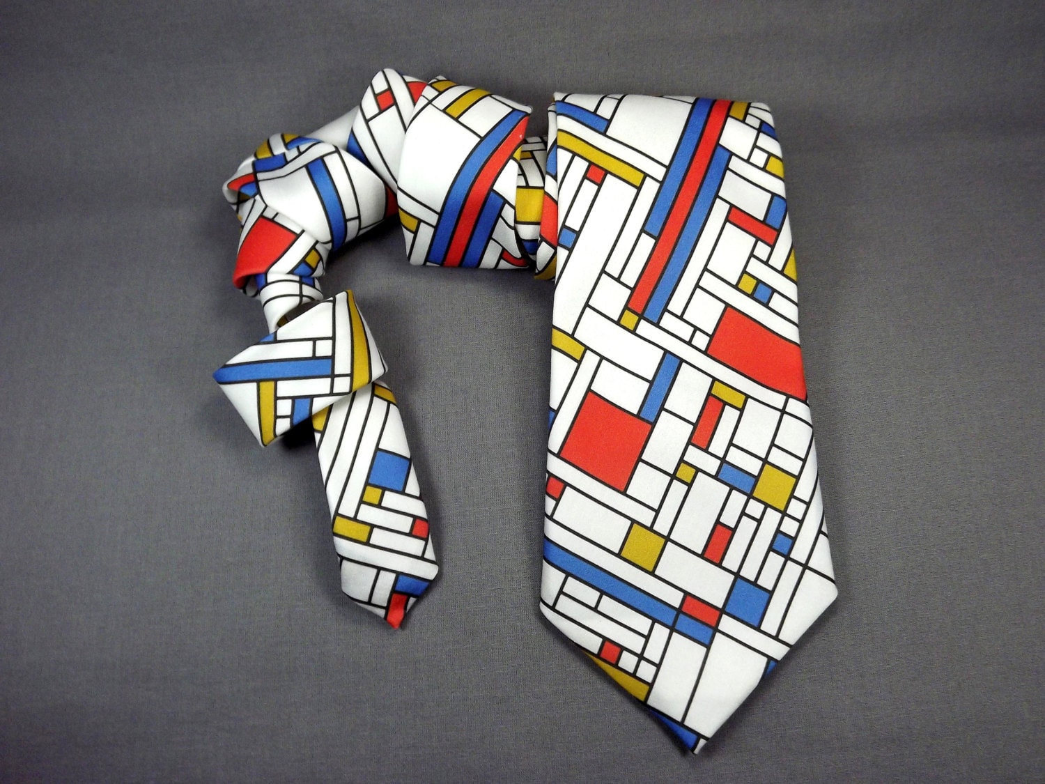 Art Necktie Mondrian Tie Modern Art Tie Abstract Art Tie - Etsy