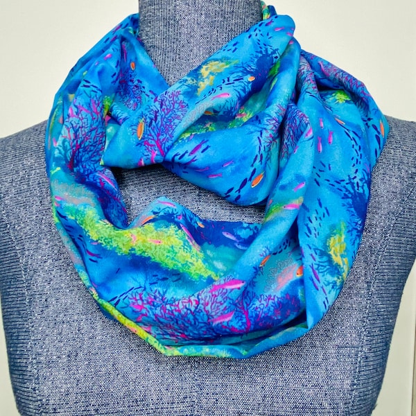 Coral Infinity Scarf - Etsy