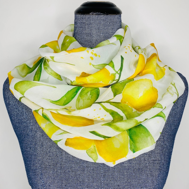 Bright Yellow Scarf - Etsy