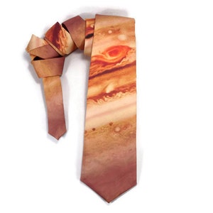 Jupiter Tie, Space Tie, Planet Necktie, Astronomy Tie, Space Gift ...